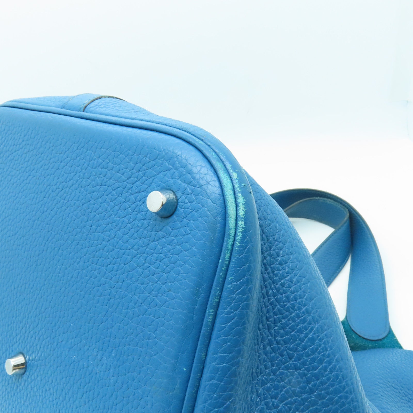 HERMES Clemence皮革Picotin GM銀扣手挽袋藍色 – Brand Off Hong Kong Online Store