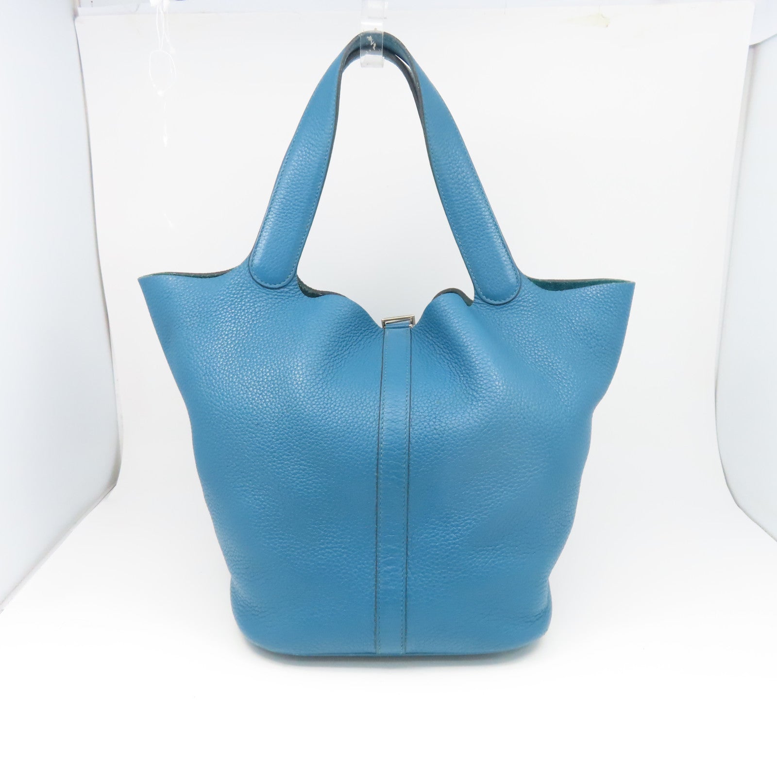 HERMES Clemence皮革Picotin GM銀扣手挽袋藍色 – Brand Off Hong Kong Online Store