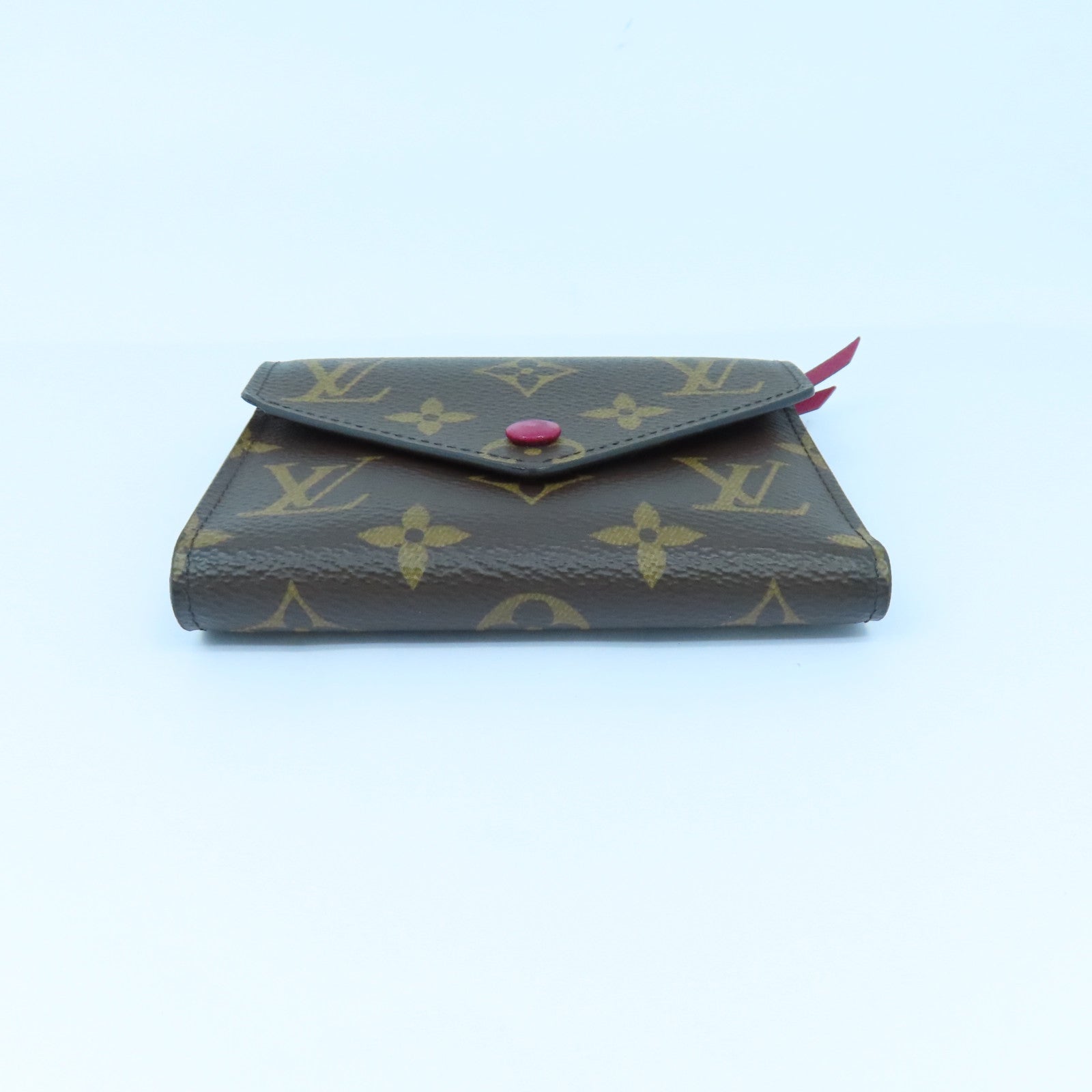 LOUIS VUITTON Monogram Victorine Wallet金扣錢包啡色/酒紅色 – Brand Off Hong Kong ...