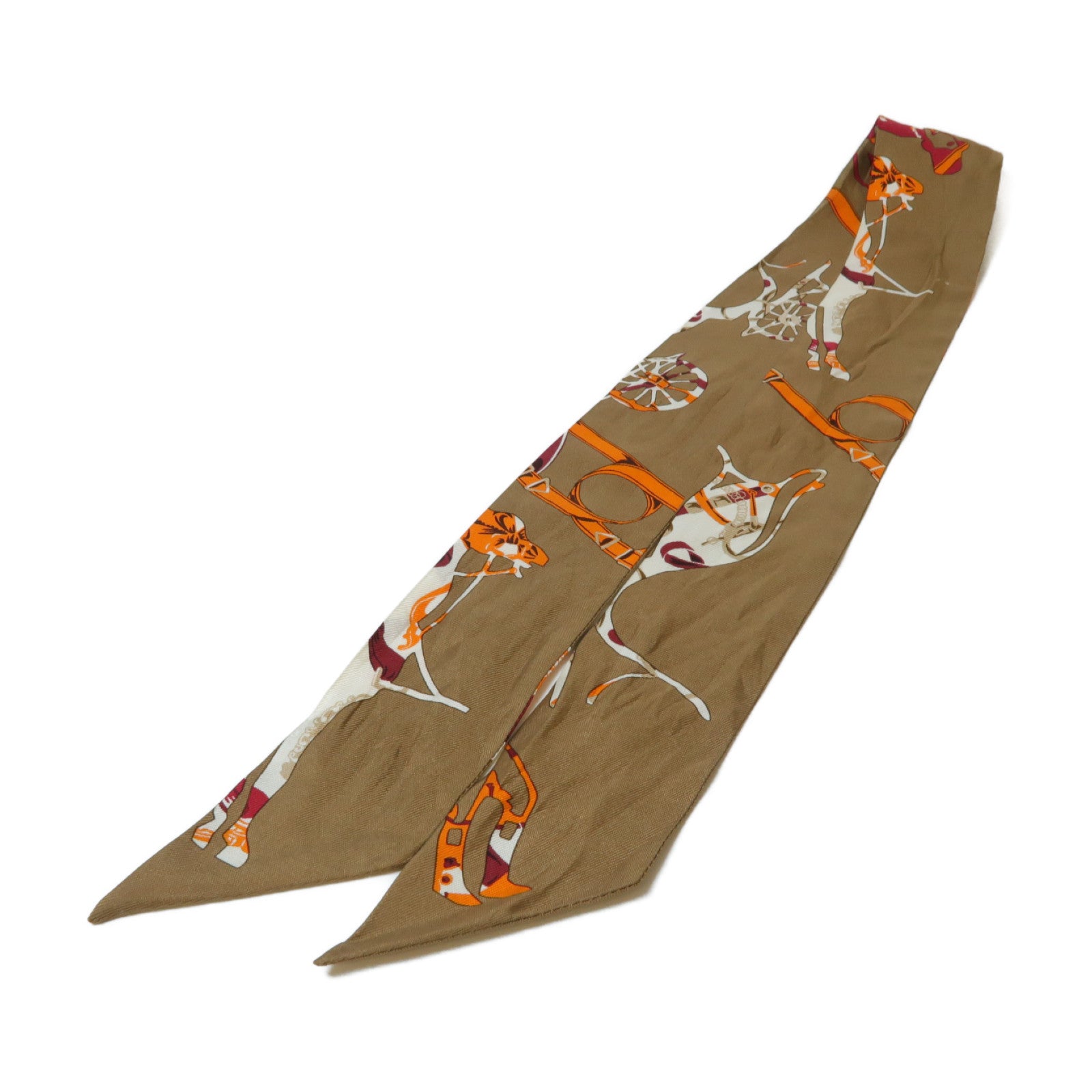 HERMES 絲質Twilly絲巾啡色 – Brand Off Hong Kong Online Store