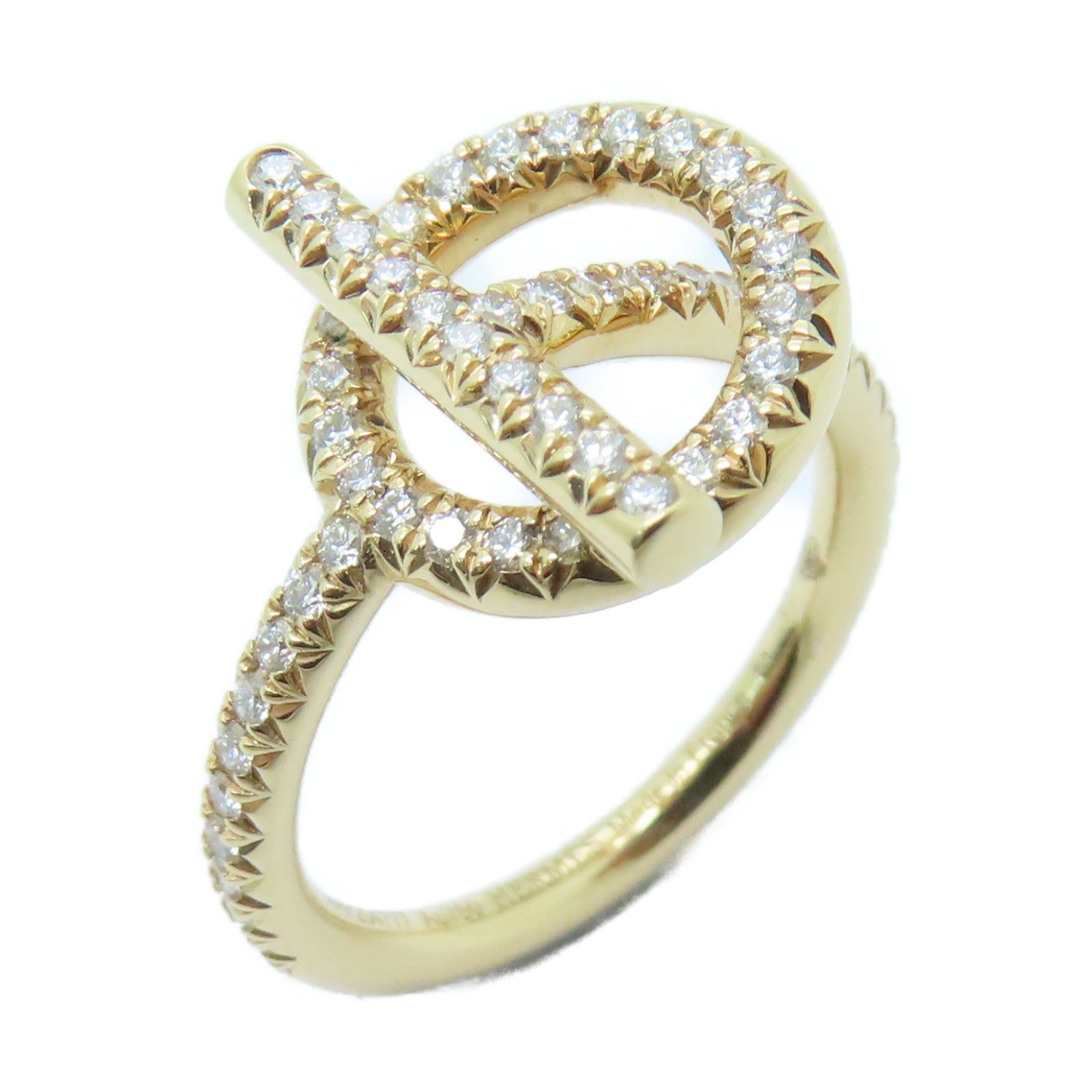 HERMES 18K玫瑰金Diamond Finesse Ring 0.43ct鑽石戒指#51/US#5.75 – Brand Off ...