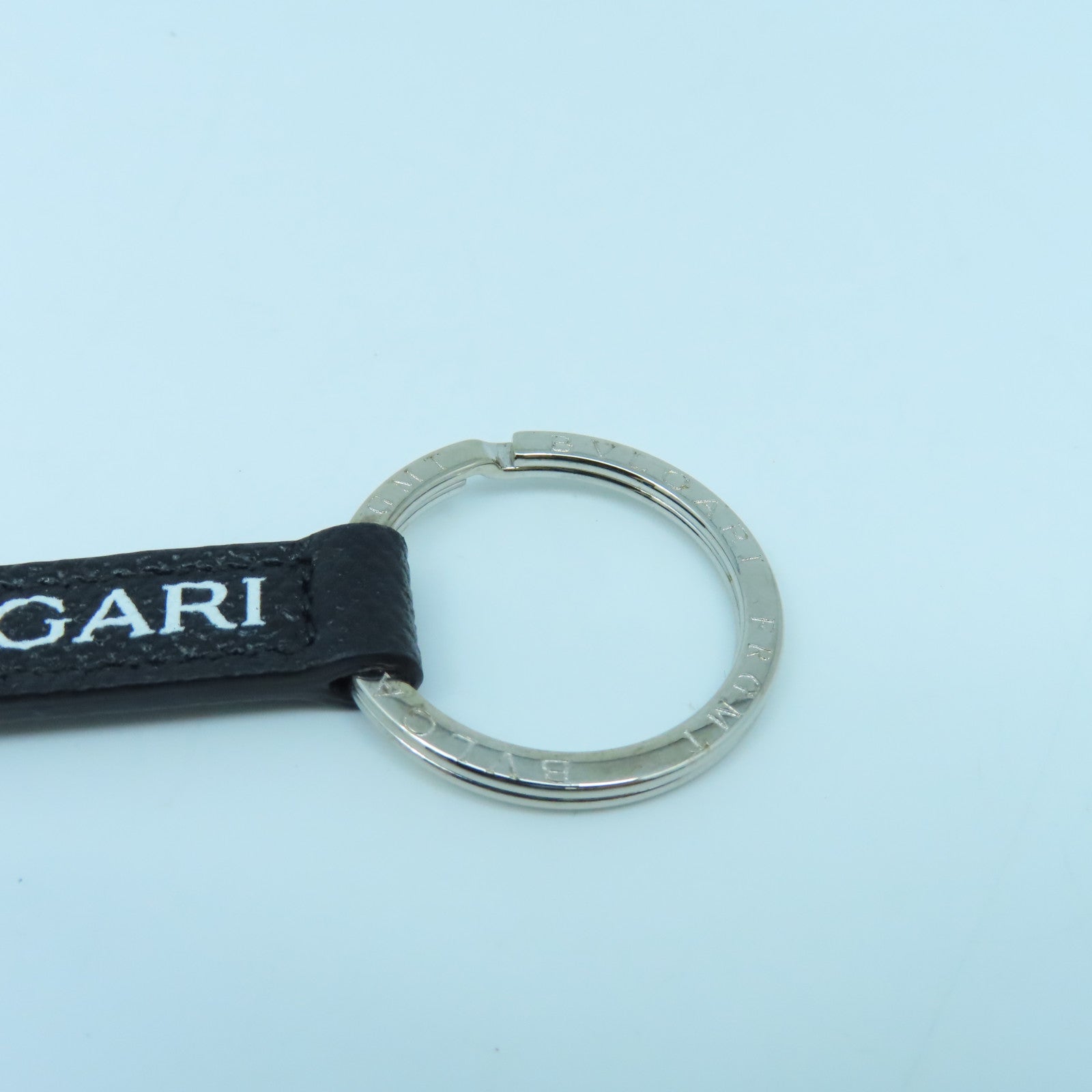 BVLGARI 皮革/金屬BB Fragment Keychain Strap鎖匙扣黑色/銀色 – Brand Off Hong Kong ...