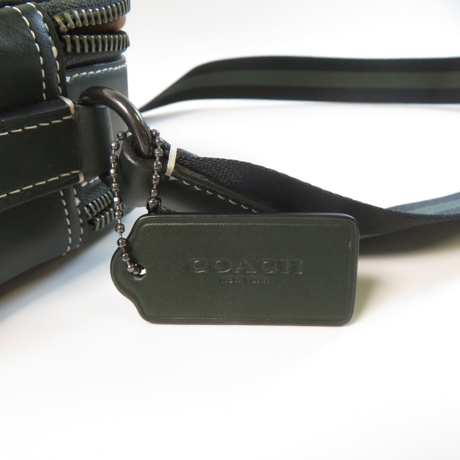 COACH PVC塗層帆布Shoulder Bag肩背袋啡色/綠色 – Brand Off Hong Kong Online Store