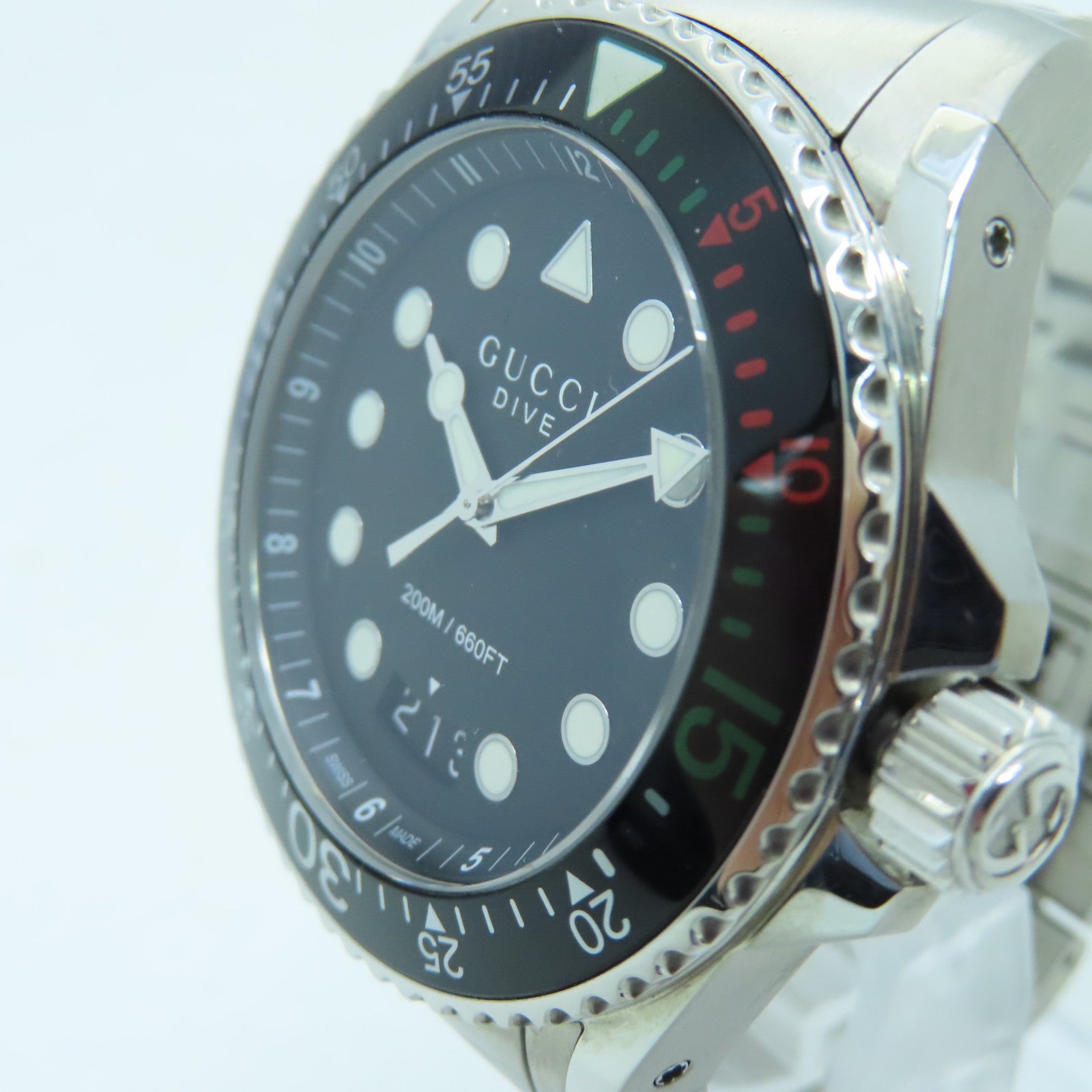 GUCCI Dive XL不鏽鋼手錶自動機芯黑色 – Brand Off Hong Kong Online Store