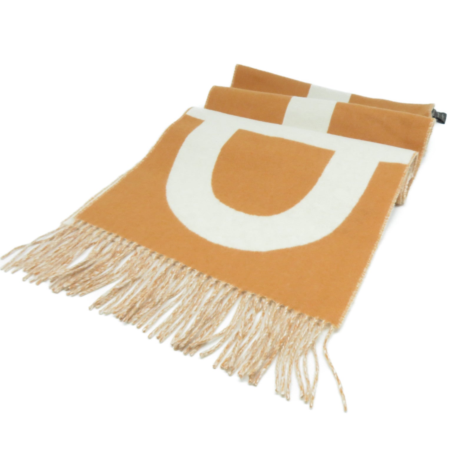 HERMES 羊絨Scarf頸巾奶油白色/橙色 – Brand Off Hong Kong Online Store
