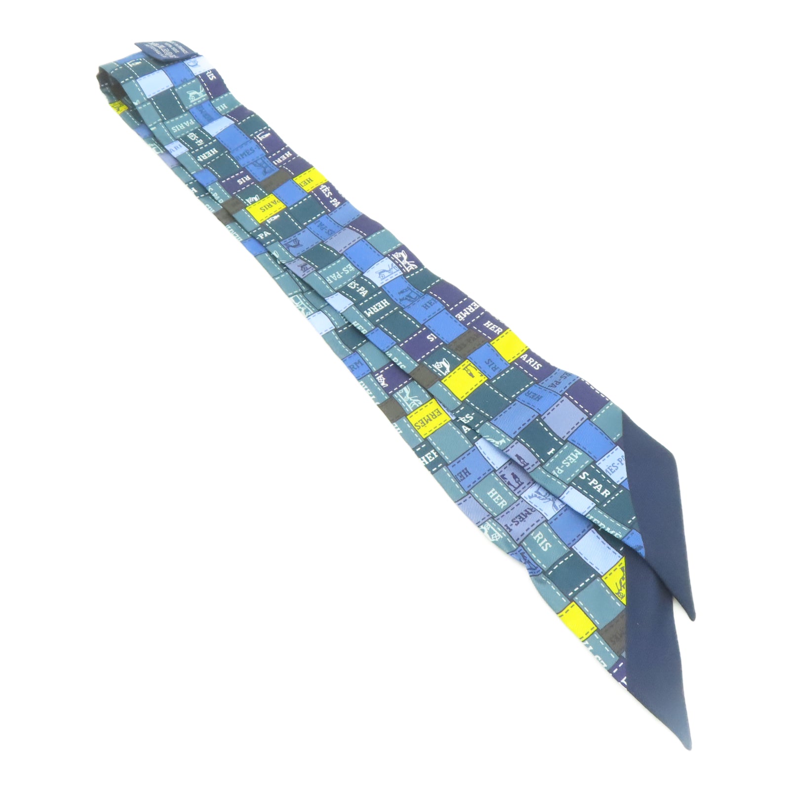 HERMES Silk Twilly Scarf Blue – Brand Off Hong Kong Online Store