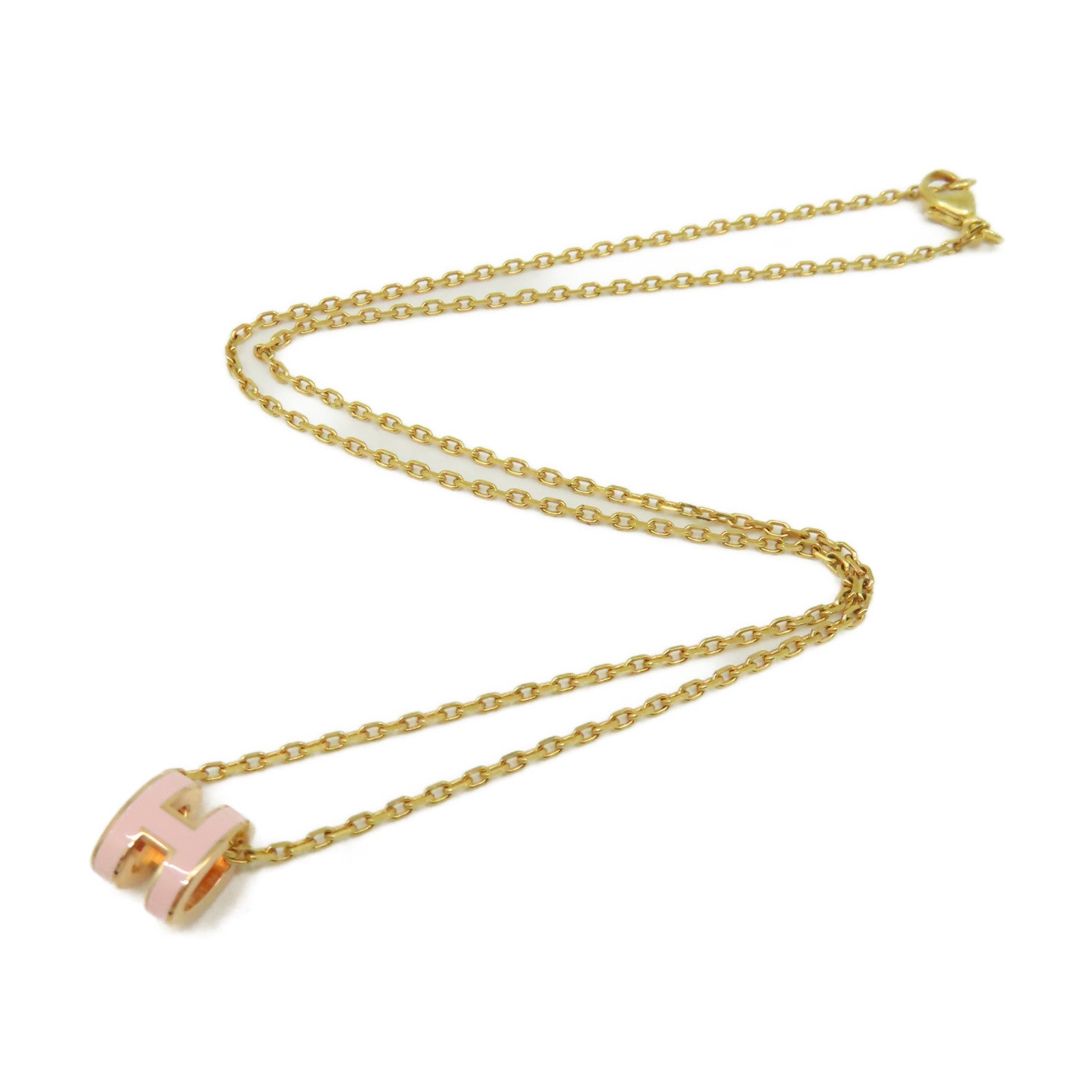 HERMES 金屬Mini Pop H Necklace項鏈粉紅色/金色 – Brand Off Hong Kong Online Store