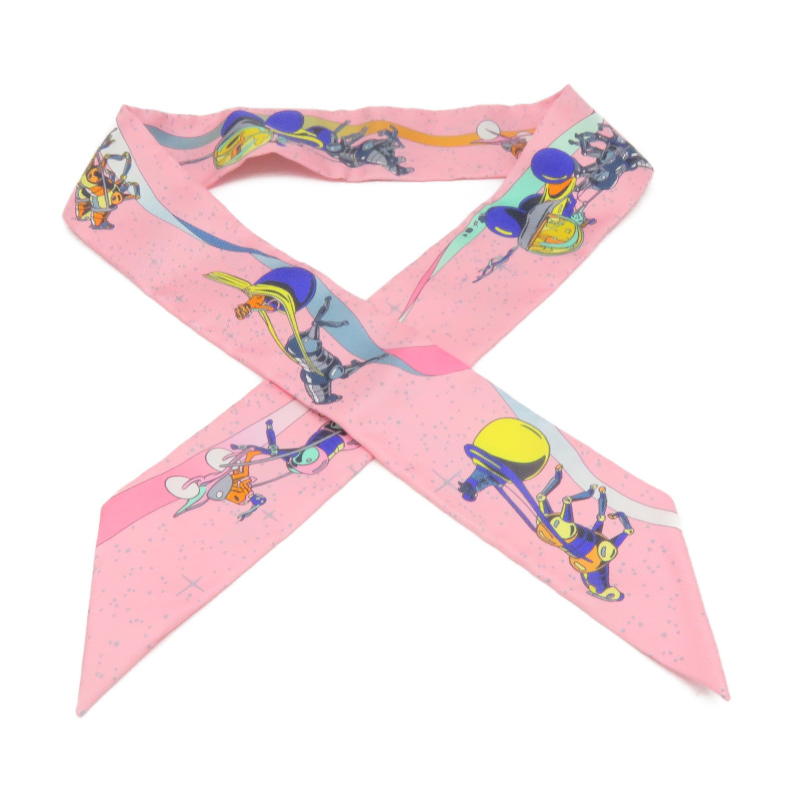 HERMES Silk Twilly Scarf Pink/Color – Brand Off Hong Kong Online Store