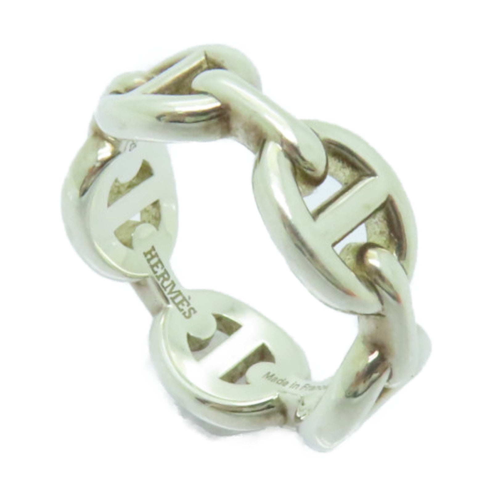 HERMES 925純銀Chaine d'ancre Enchainee Ring戒指#50 – Brand Off Hong Kong Online Store