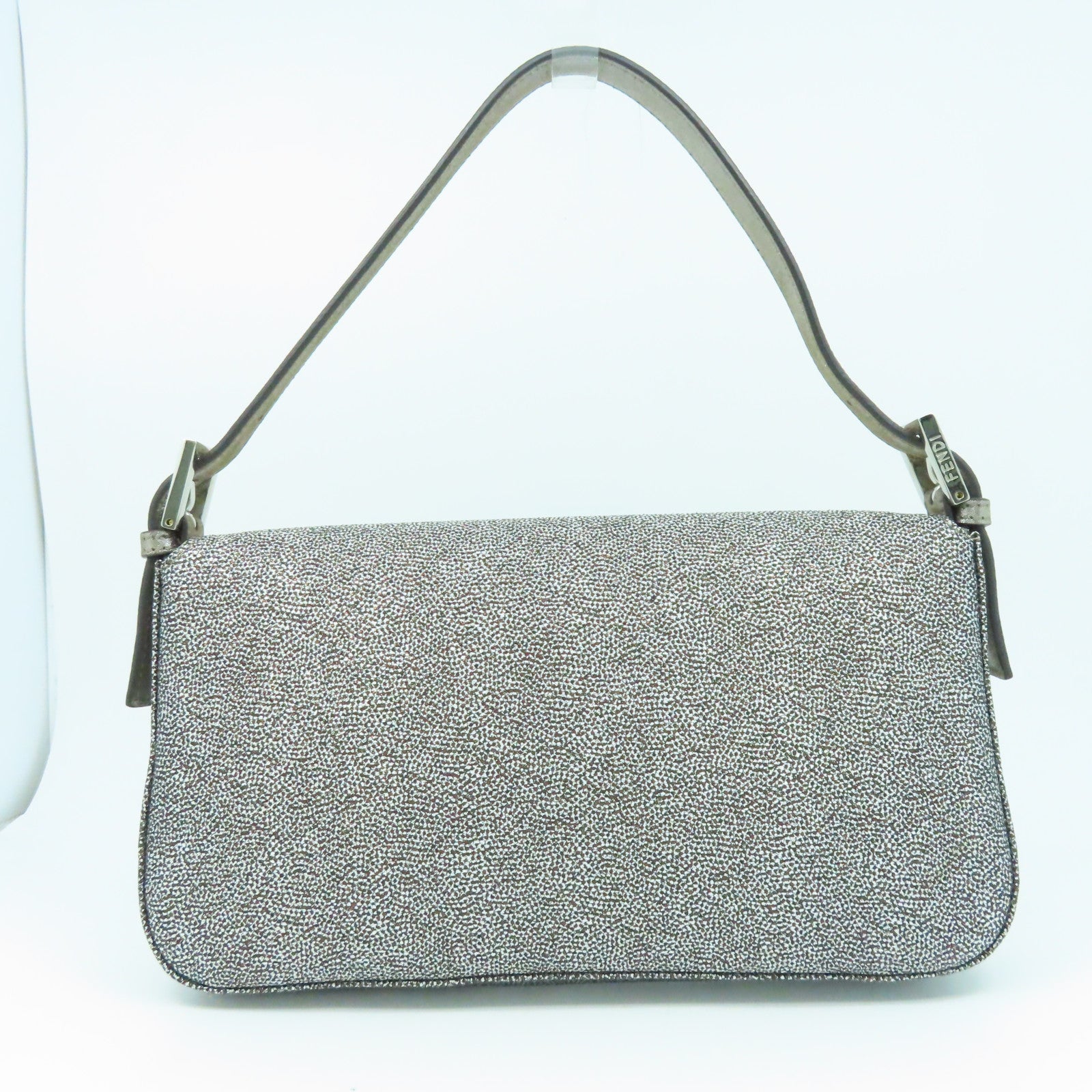 FENDI 布料Hand Bag銀扣手挽袋銀色 – Brand Off Hong Kong Online Store