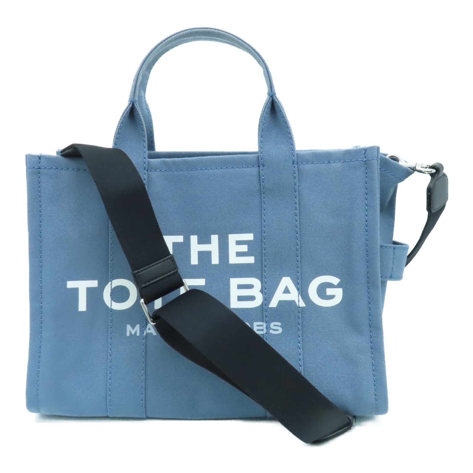 MARC JACOBS 帆布The Medium Tote Bag銀扣手挽袋藍色 – Brand Off Hong Kong Online Store