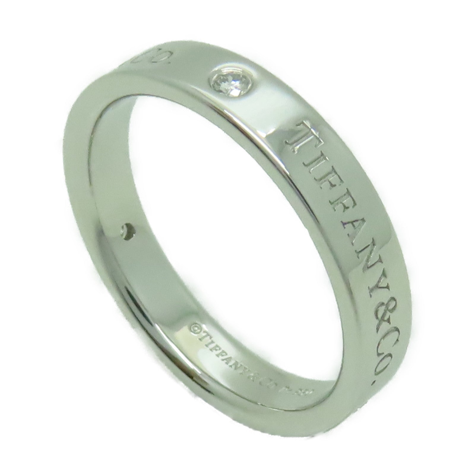 TIFFANY＆CO PT950鉑金Diamond Wedding Ring鑽石戒指US#8 – Brand Off Hong Kong Online Store
