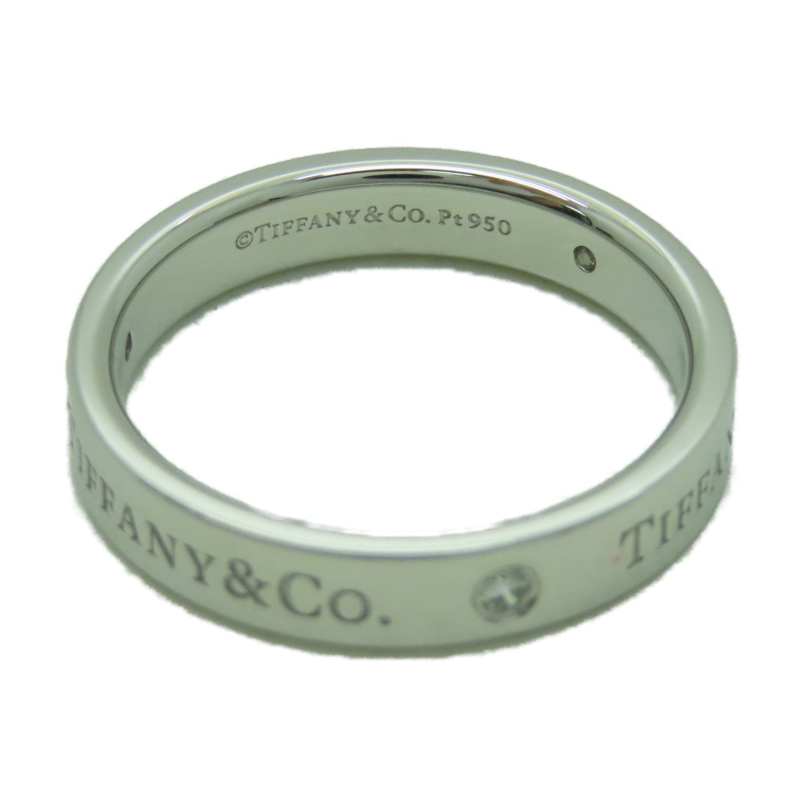TIFFANY＆CO PT950鉑金Diamond Wedding Ring鑽石戒指US#8 – Brand Off Hong Kong Online Store