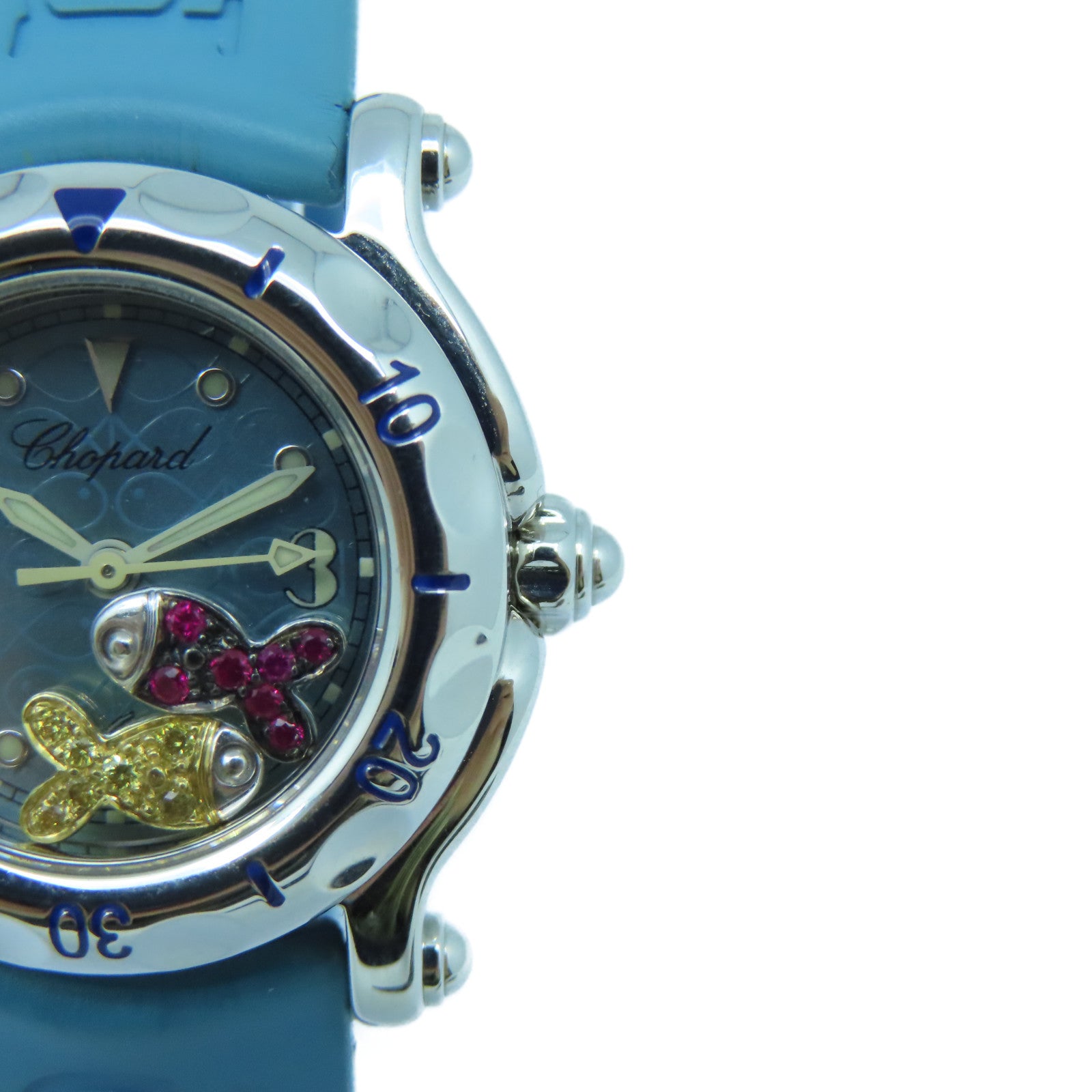 Chopard 【激減優惠】Happy Sport不鏽鋼手錶石英機芯藍色 – Brand Off Hong Kong Online Store