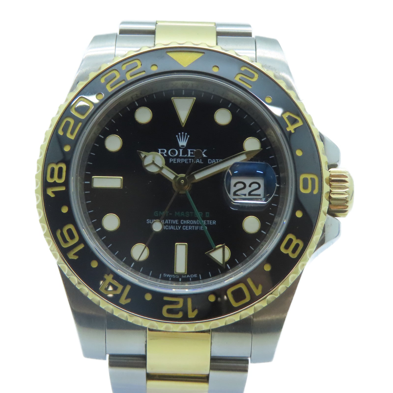 ROLEX GMT Master II不鏽鋼/18K黃金手錶自動機芯 – Brand Off Hong Kong Online Store